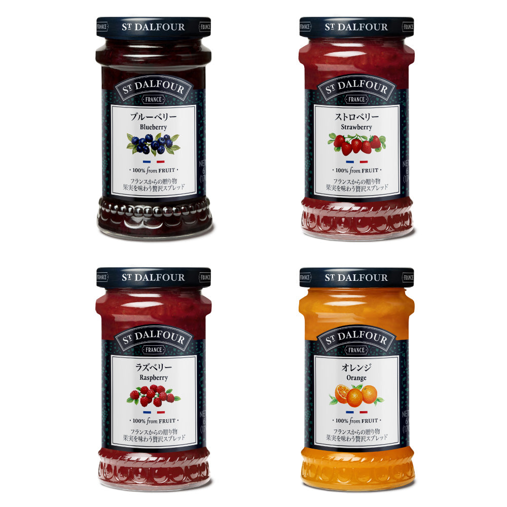 サン・ダルフォー フルーツジャム170g 4種詰め合わせ C – AOYAMA GIFT SALON